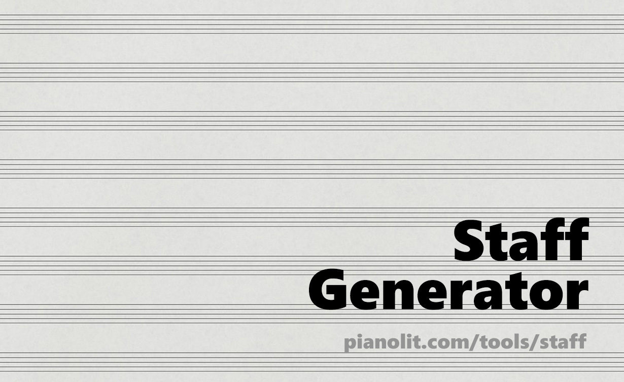Staffs Generator | PianoLIT